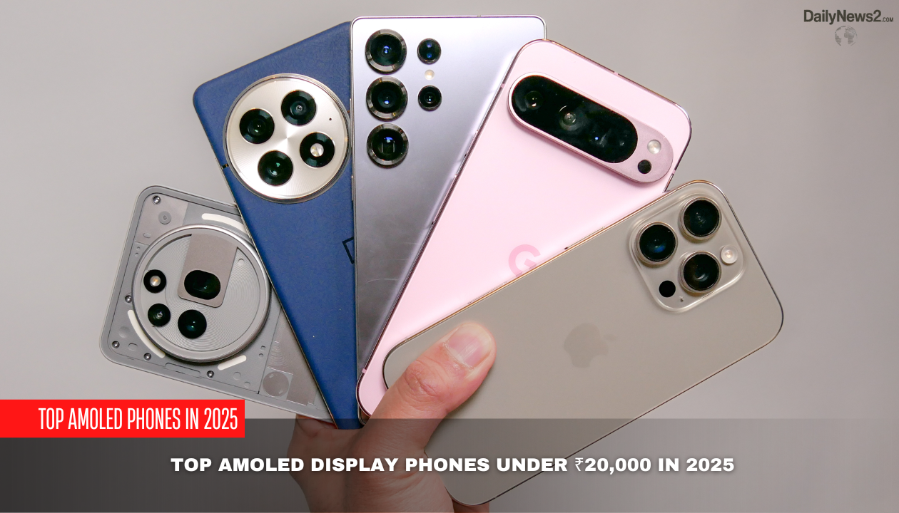 Top AMOLED Display Phones Under ₹20,000 in 2025